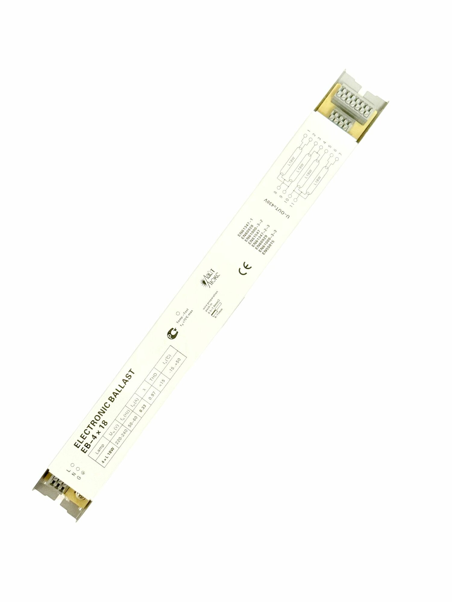 Дроссель Electronic Ballast EB 4x18 Лайт Люкс