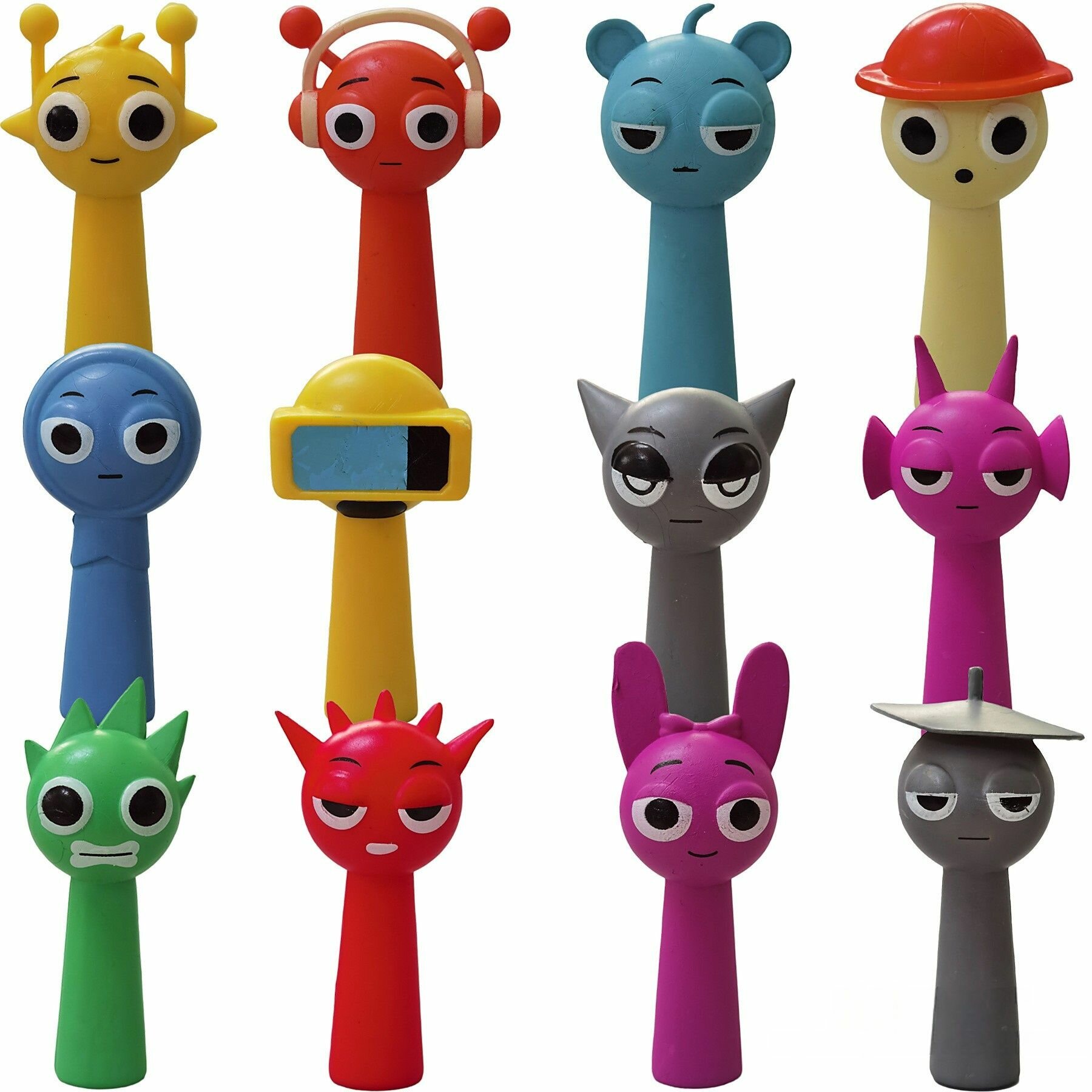 Акриловая фигурка набор Спрунки Sprunki incredibox статуэтка для интерьера, 12 шт.