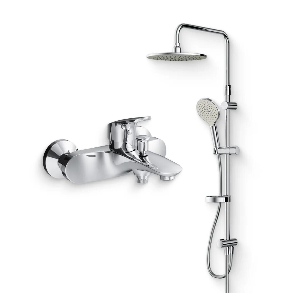 Душевой комплект Смеситель AM.PM Like F8010016 / Стойка F0780064