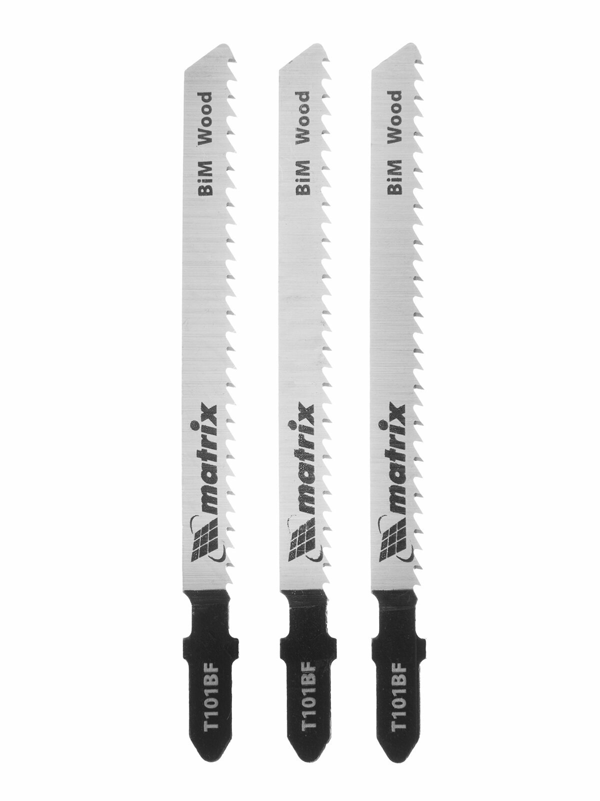 Полотна для электролобзика по дереву Matrix 3 шт T101BF, 75 x 2, 5мм, Bimetal 78211