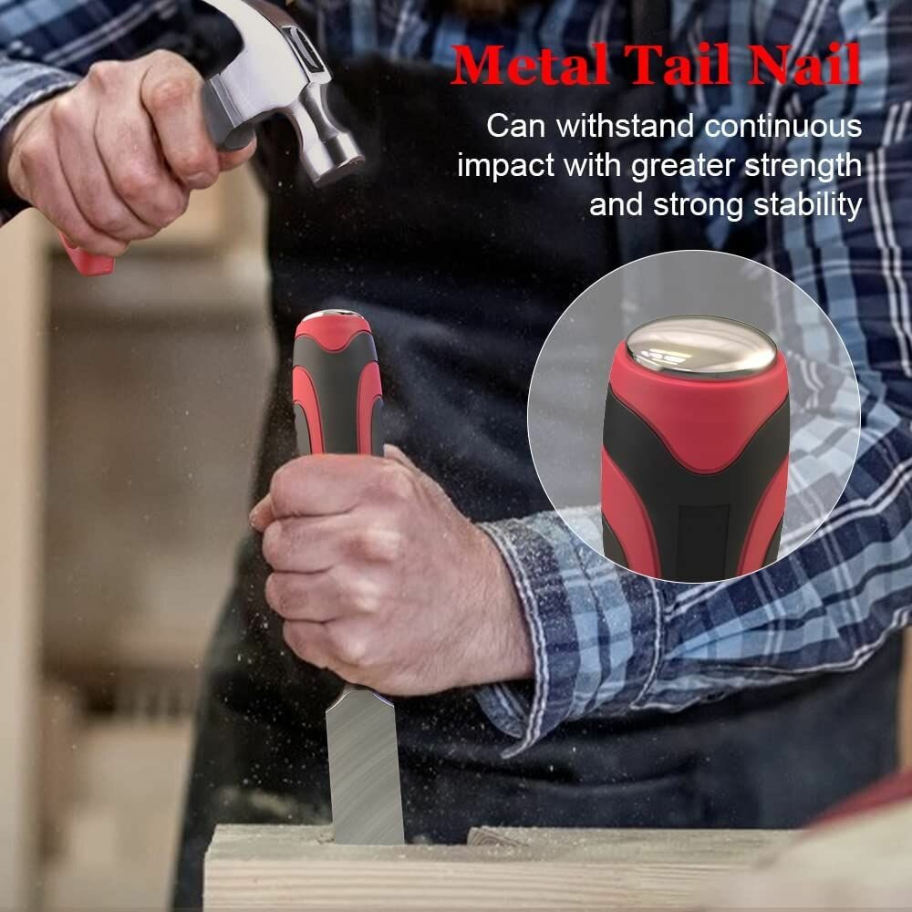 8шт набор деревянных долот с молотком