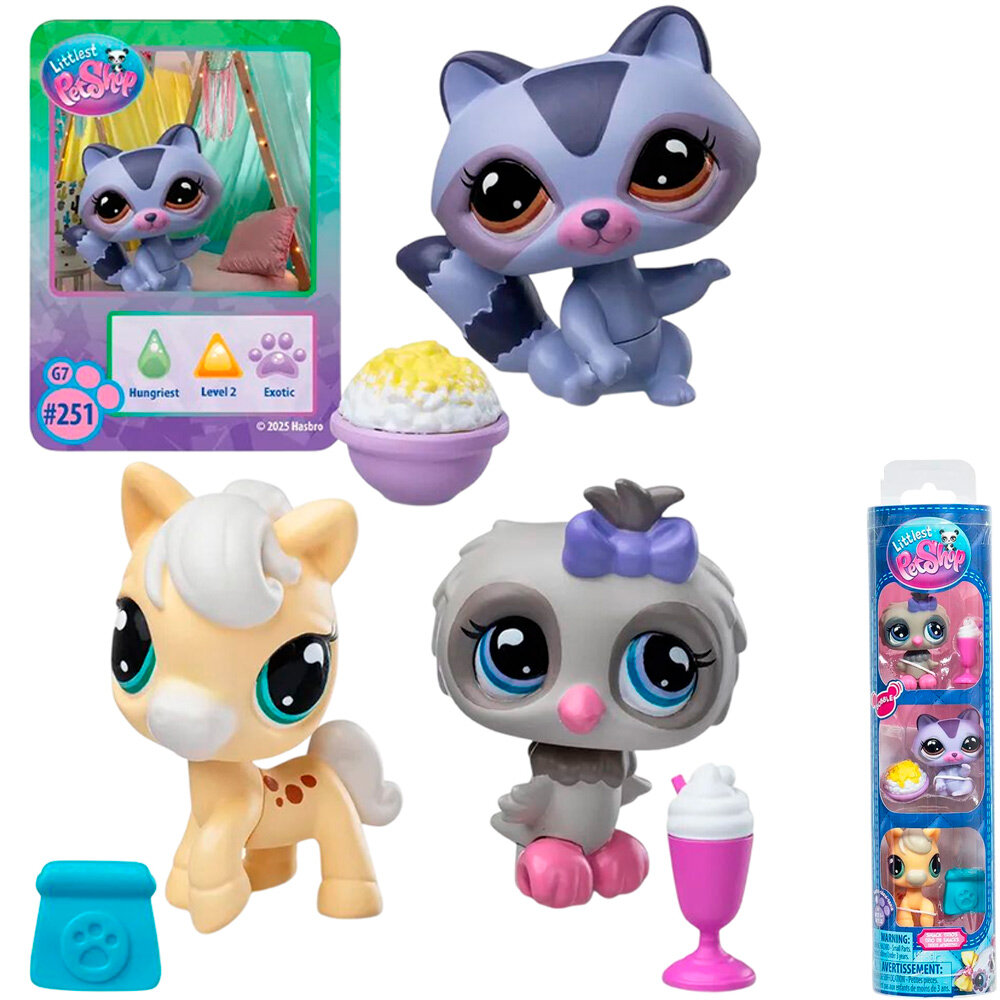 Игровой набор Littlest Pet Shop "Три друга", 3 фигурки, для детей от 4 лет