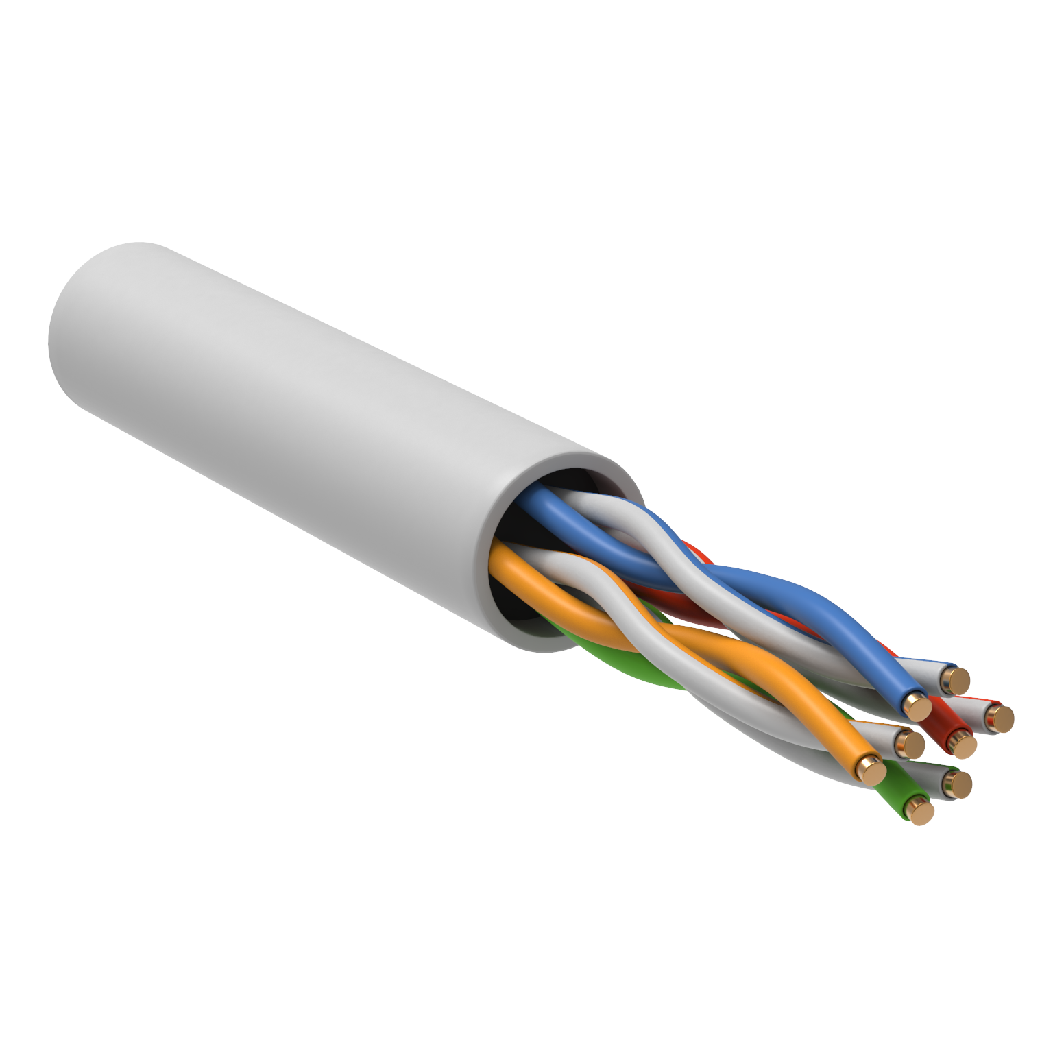 Витая пара U/UTP кат.5E 24AWG 4 пары PVCLS нг(А)-LSLTx 1м белый РФ/Т GENERICA, IEK BC1-C5E04-128-305-T-R-G (305 м.)