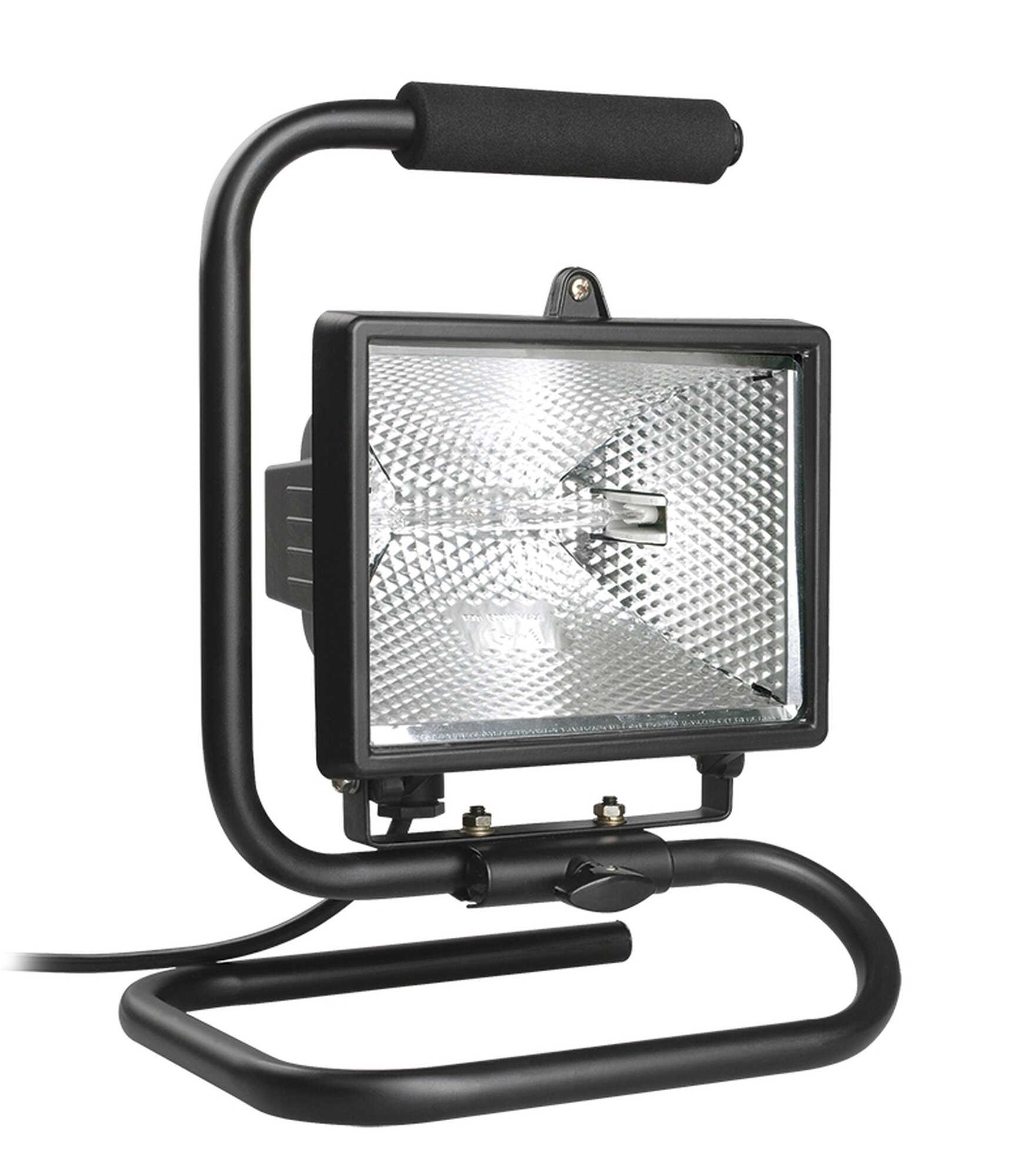 Прожектор галогенный IEK ИО500П, 500Вт, IP54, переносной, черный, металл, дневной белый свет