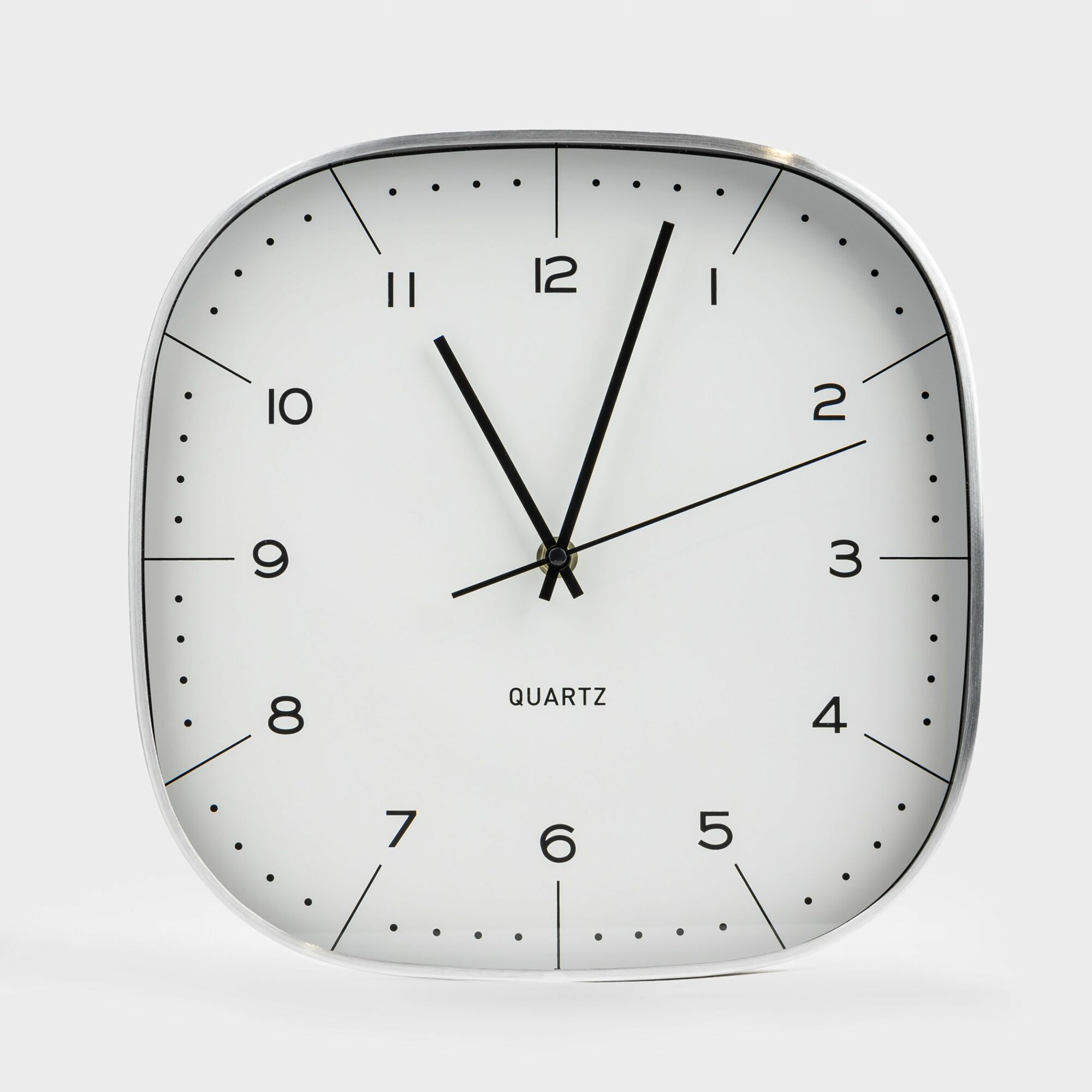 Часы настенные, 29 см, металл/стекло, бело-серебристые, Dial