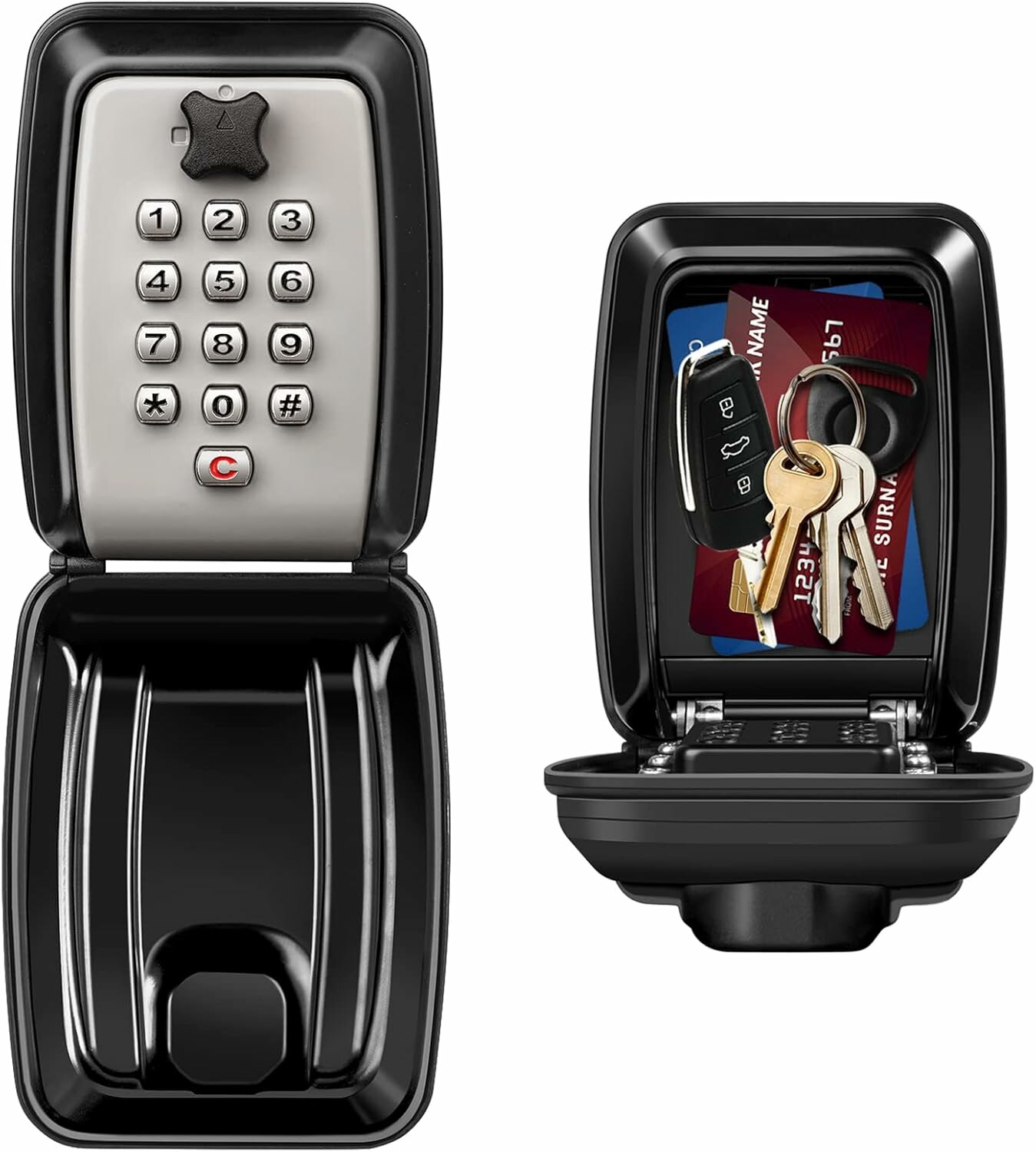Уличный сейф для ключей, большой настенный сейф с 12-значным кодом, водонепроницаемый, устойчивый к ржавчине, сверхпрочный цифровой сейф для ключей для дома, завода, гаража