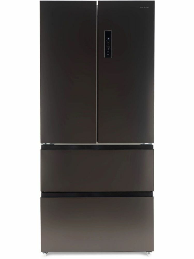 Холодильник Side-by-Side Hyundai CM55043F, черная сталь