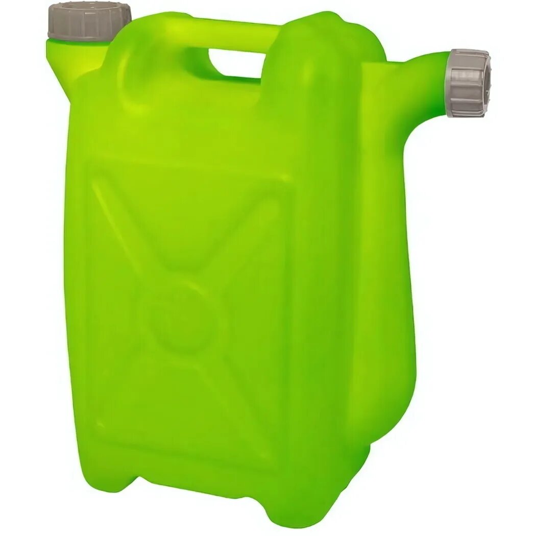 Канистра-лейка 10л зеленая, герметичная, с широкой горловиной