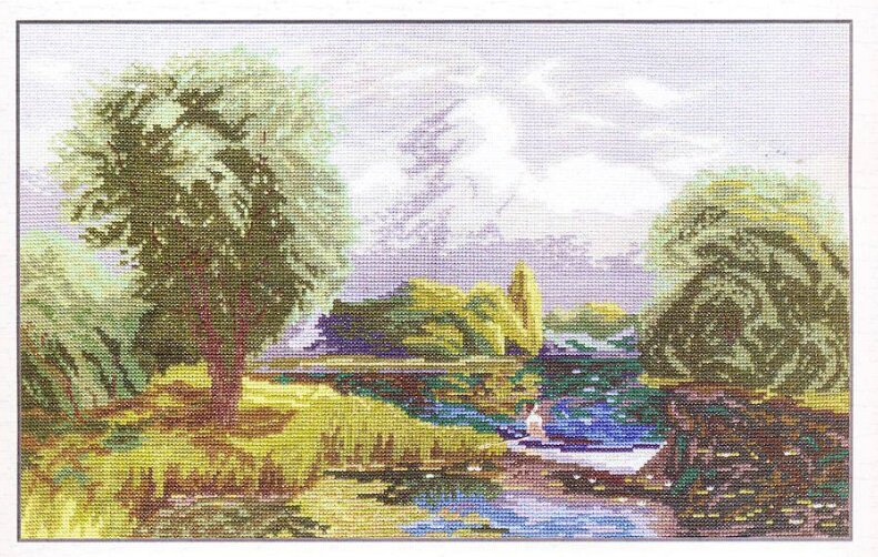 Набор для вышивания PANNA "Прогулка в лодке" арт ВХ-624, размер 35х27 см