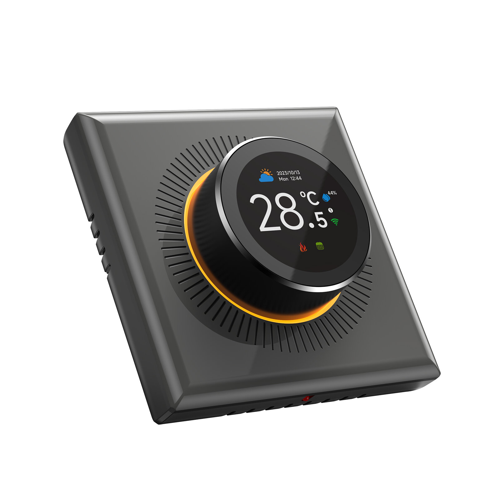 TUYA Smart для дома экран 1.32 дюйма Wi-Fi контроллер температуры с 7'ambient lights для водяного/электрического пола/газового водяного котла отопления, цвет черный, серый (выбор), тип отопления GA (водяное отопление), GB (электрическое