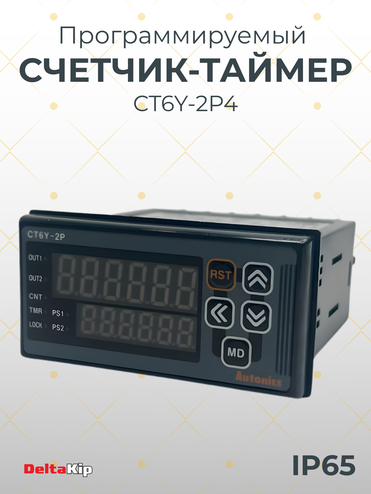 Счетчик-таймер программируемый AUTONICS CT6Y-2P4