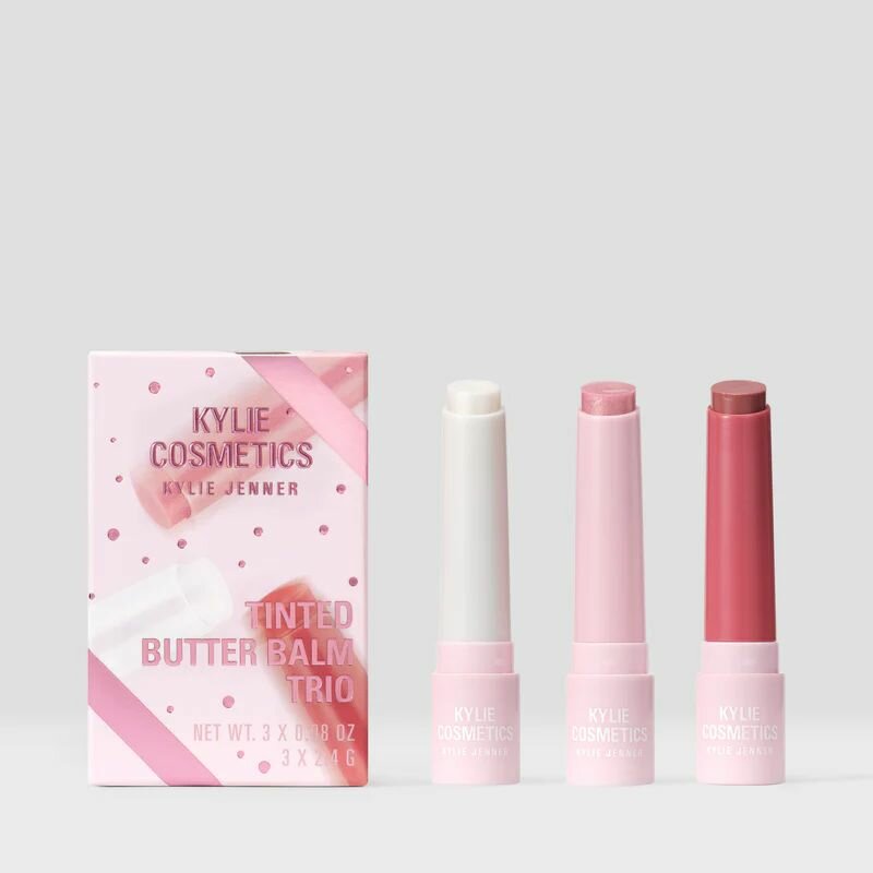 Kylie Cosmetics Подарочный набор бальзамов для губ Tinted Butter Balm Trio Gift Set, 3 шт