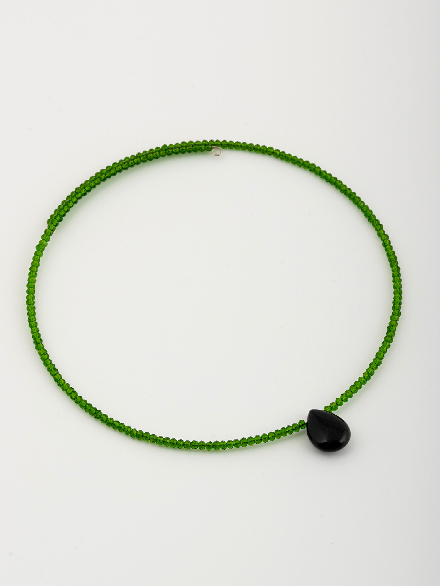 Чокер, агат, кварц синтетический