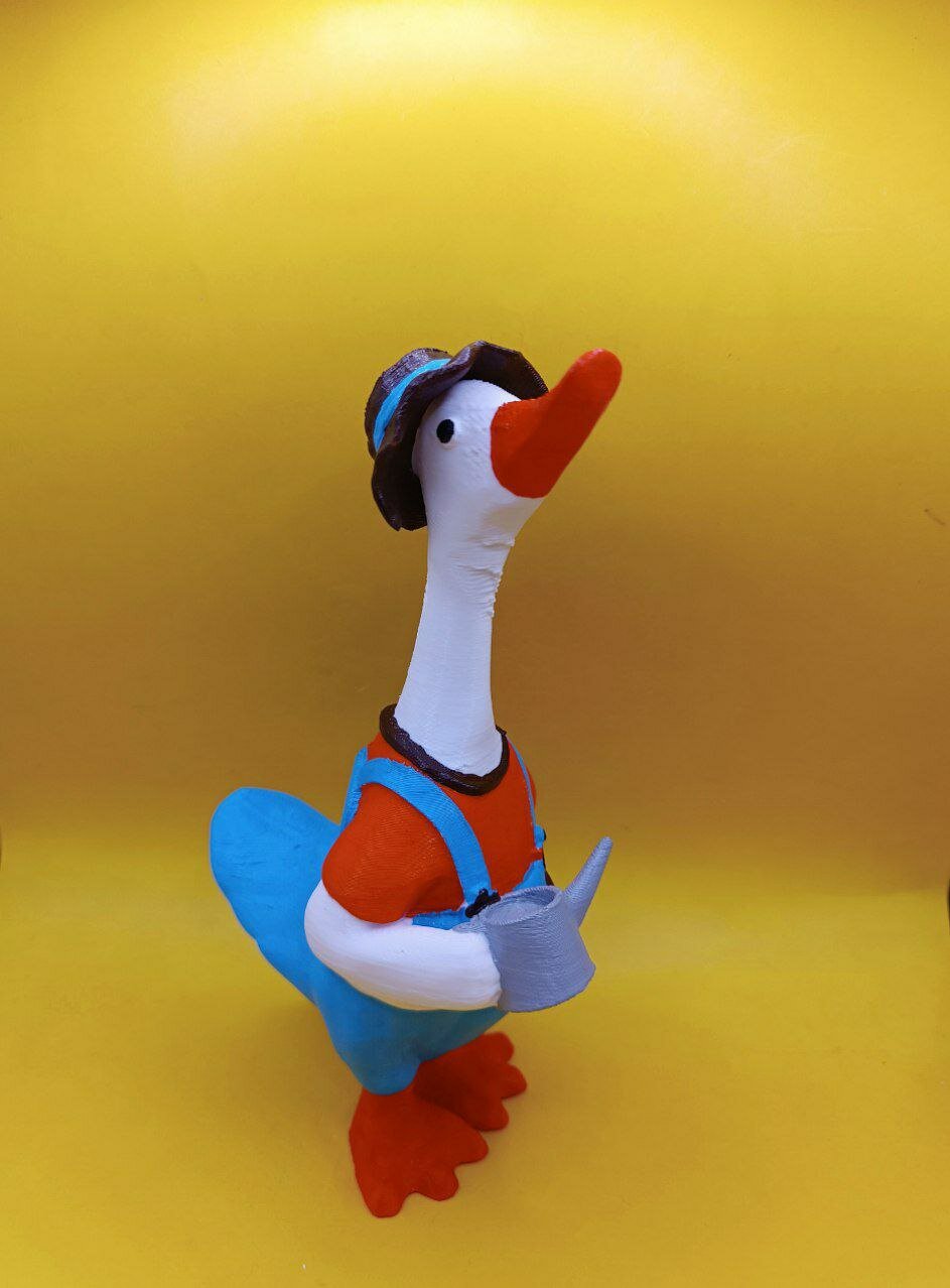 Статуэтка - Гусь в сапогах - Садовник