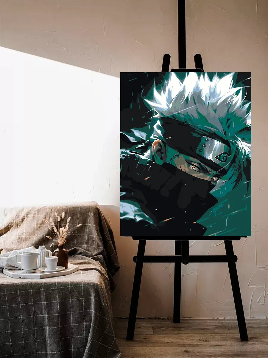 Картина по номерам Какаси Хатакэ Аниме Наруто Мультсериал