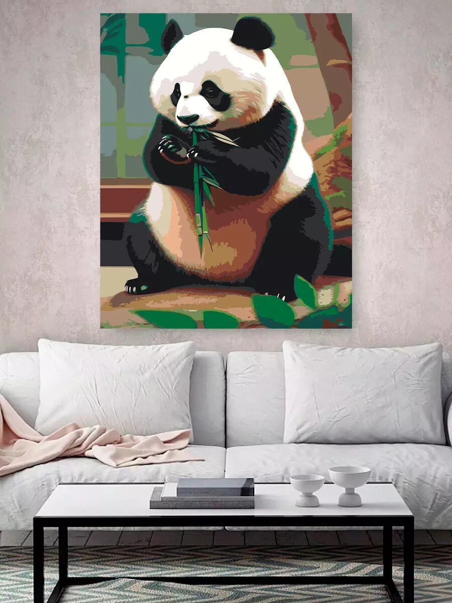 Картина по номерам Панда