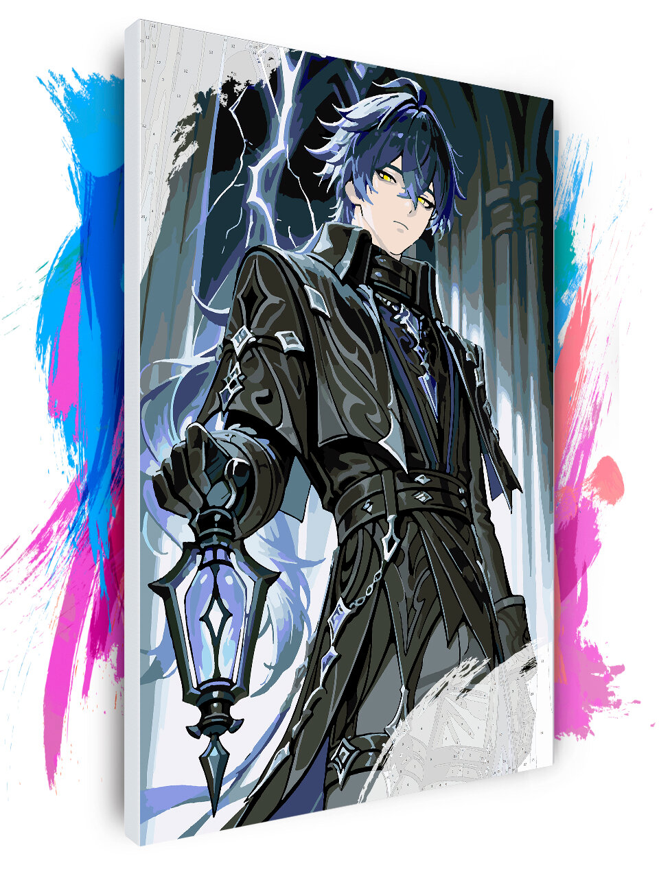 Картина по номерам на холсте Genshin Impact Кирилл Чудомирович Флинс, 40 х 60 см