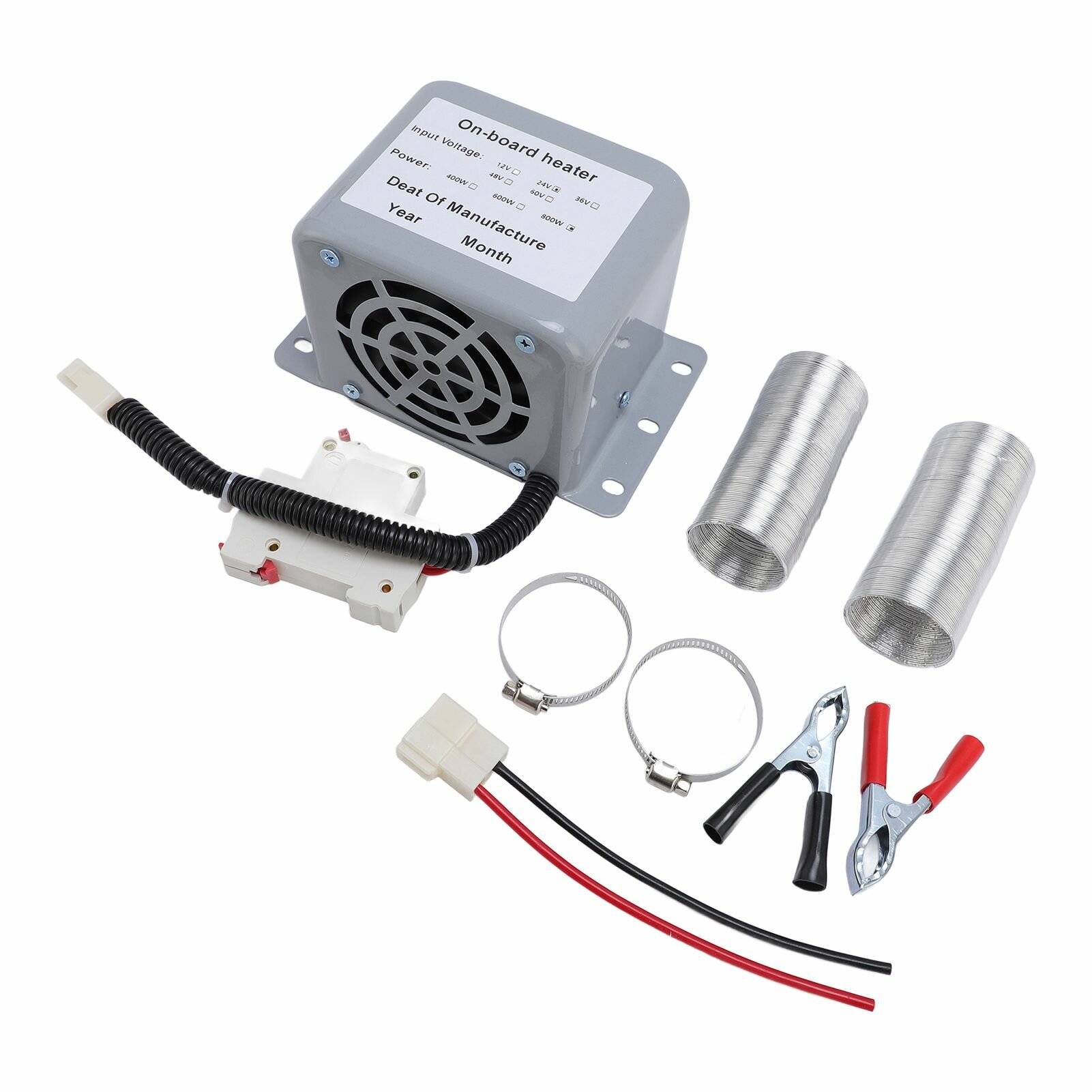 2 розетки обогреватель автомобиля электрический обогреватель стекла размораживатель с защитой от перегрузки DC24V 800W