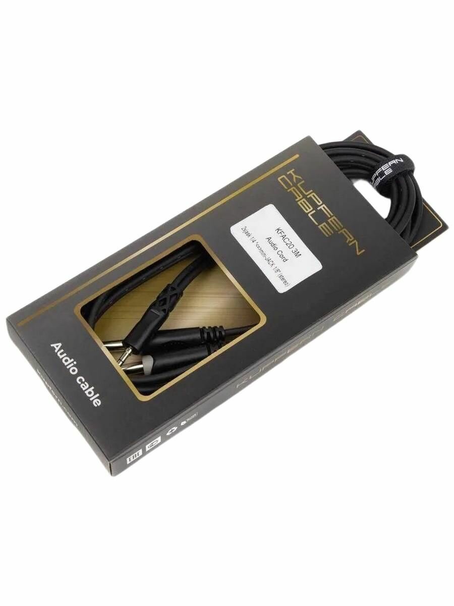 Аудио шнур mini-Jack stereo (папа) - 2xJack mono (папа) KUPFERN KFAC20 3M