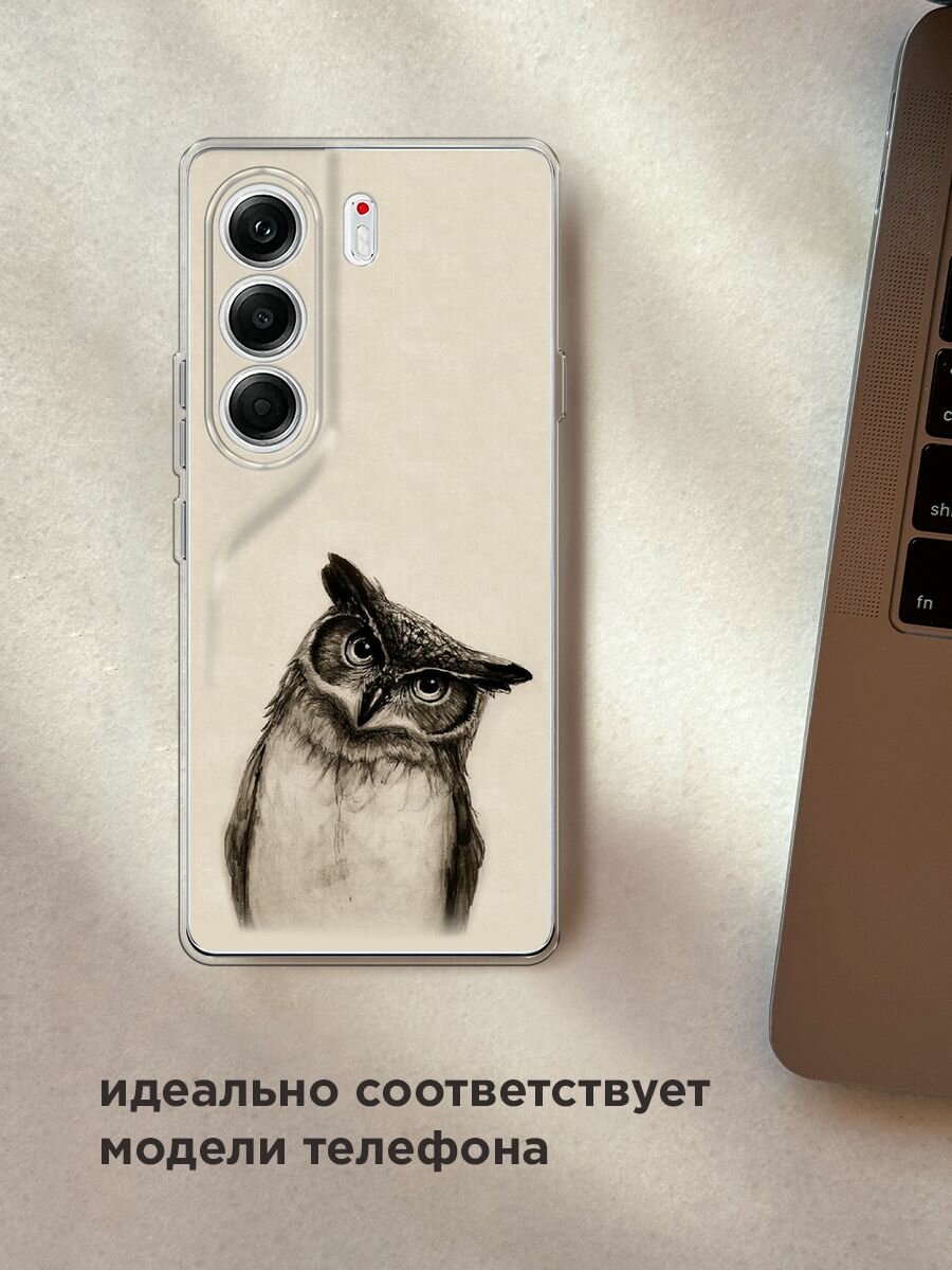 Чехол на Tecno Camon 40 Pro 5G / Текно Камон 40 Про 5G с принтом "Сова" — фото 1
