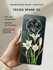 Чехол на Tecno Spark 30 / Текно Спарк 30 с принтом "White lily", прозрачный