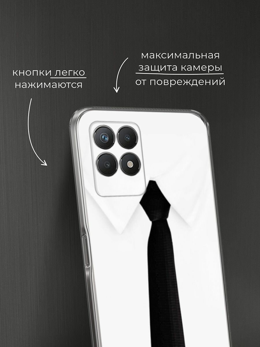 Силиконовый чехол на Realme 8i / Реалми 8i с принтом "Галстук" — фото 1