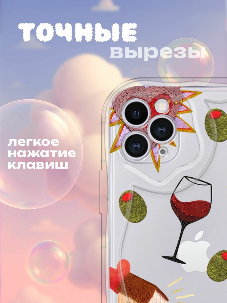 Чехол на Apple iPhone 11 Pro / Айфон 11 про с принтом "Ниточный коллаж" — фото 1