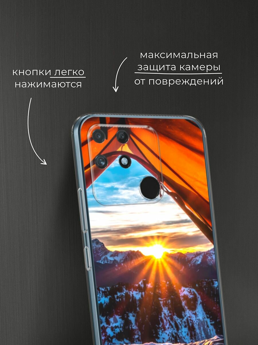 Чехол на Realme Narzo 50A / Реалми Нарзо 50A с принтом "Горы 7" — фото 1