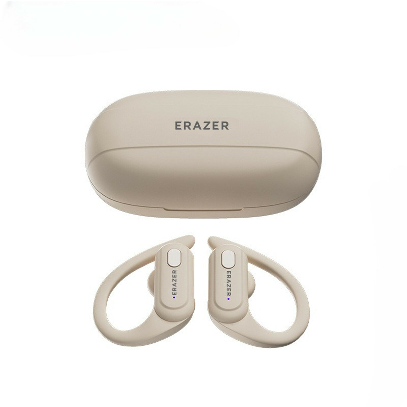 Lenovo ERAZER XT60 Наушники Беспроводные True Wireless BT5.3 С микрофоном Игровые Слушалки с Коробкой-зарядкой 400mAh Цифровым Дисплеем Водонепроницаемые Наушники с Крючком для Ушей Черный Бежевый