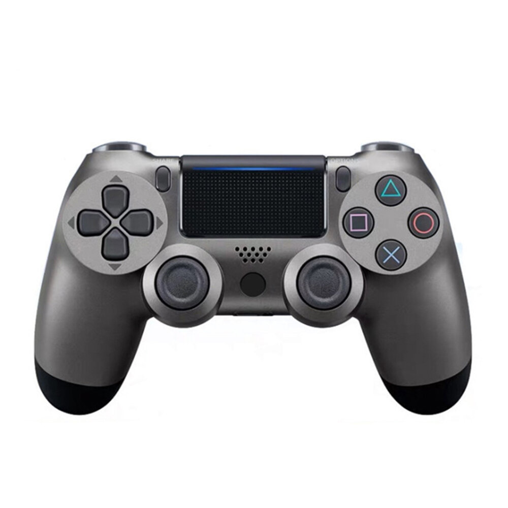 Двойной вибрационный беспроводной контроллер BT геймпад для замены контроллера Sony PS4 PlayStation 4, материал ABS, цвета: фиолетовый, серый, зеленый, коричневый, красный, темно-синий, розовое золото, синий, камуфляж красный, камуфляж серый, камуфляж