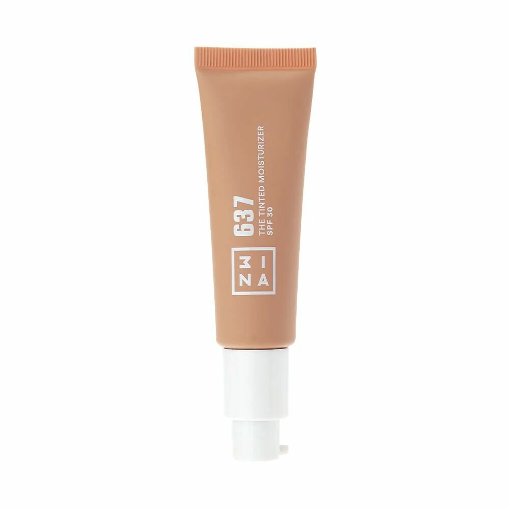 Тональный Крем 3INA (Мина, Зина) The Tinted Moisturizer с Увлажняющим Эффектом, SPF 30 - 637 (Средняя/Загорелая кожа с Нейтральным подтоном)