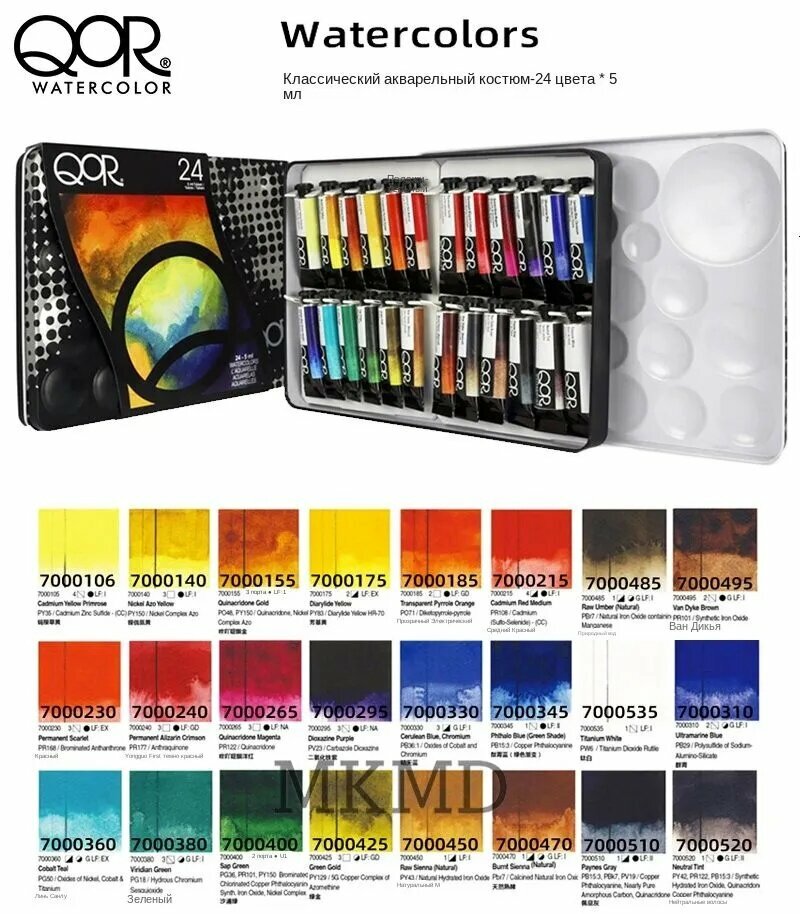 Краска масляная 1 шт, 5 мл.