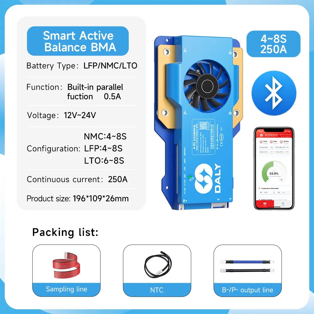 DALY BMS 4-8S 250A Bluetooth
