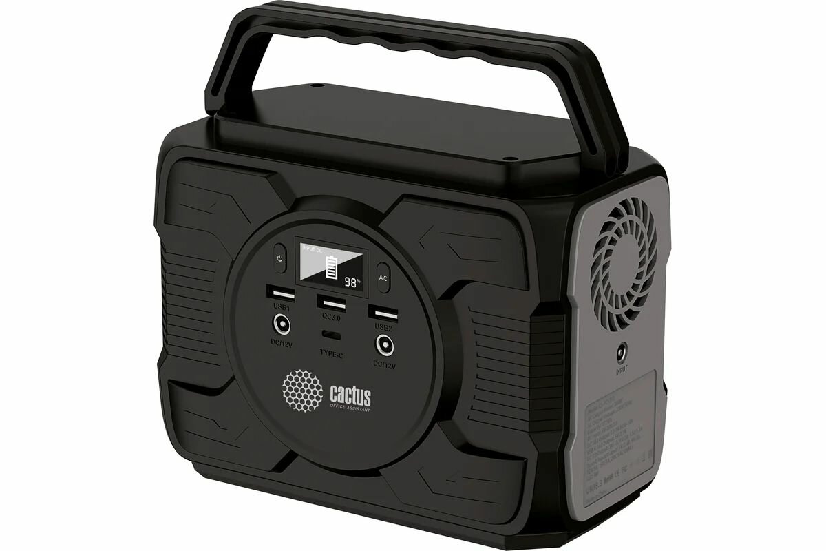 Портативная электростанция Cactus CS-PCS172 48000mAh 5A 2xUSB черный