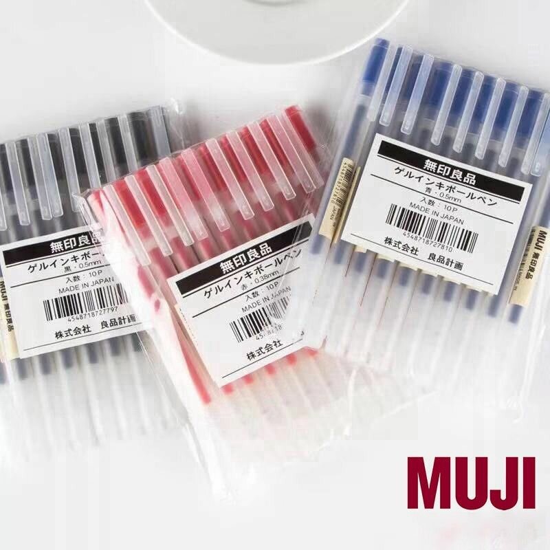 10 палочек MUJI Гелевая ручка Pen Maker Pen Maker Pen School Office Supplies