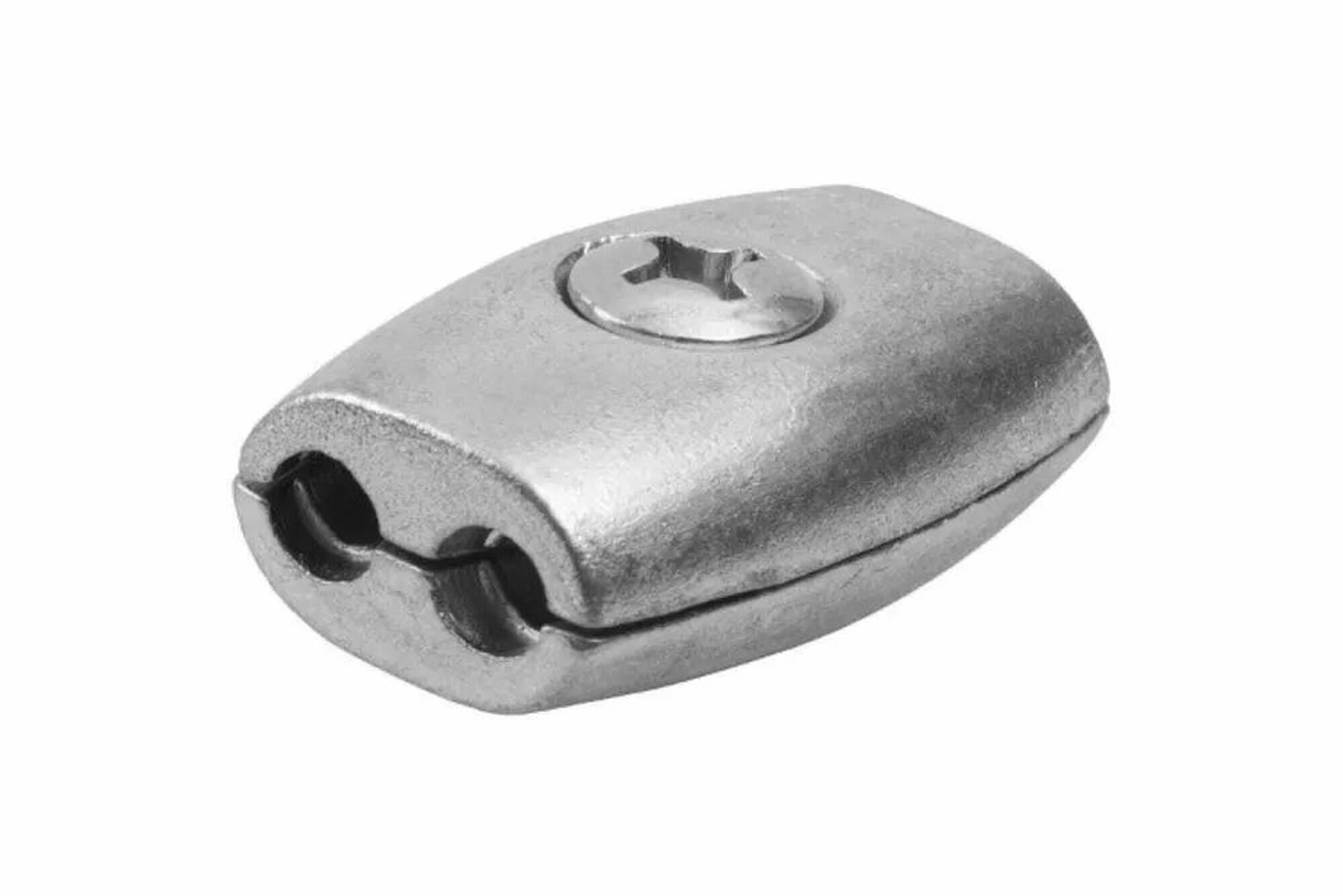 Зажим троса Шпунтик "Бочонок", оцинкованный, 5мм, 4 штук в упаковке