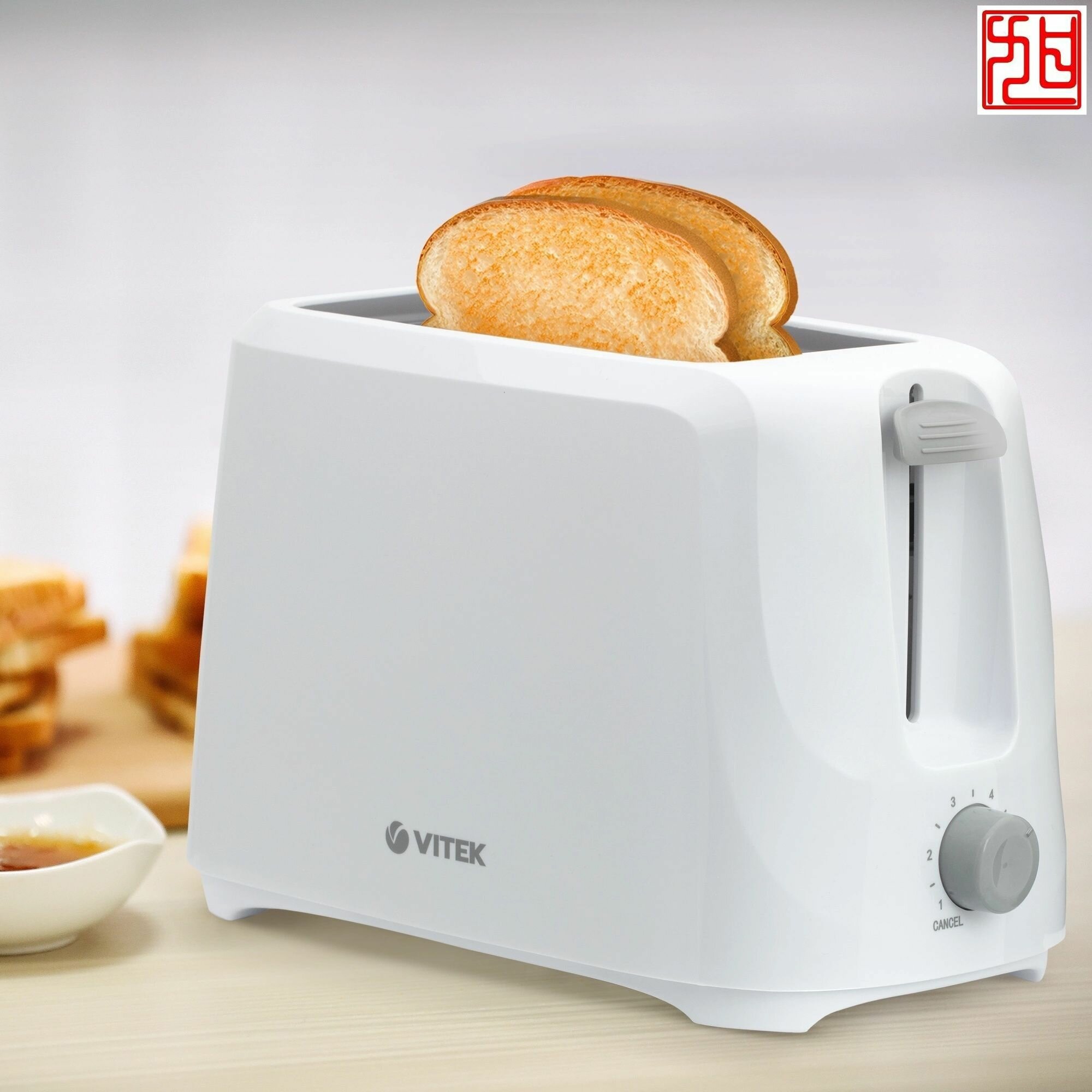 Тостер VT 9001 700 Вт тостов 1 белый светло серый