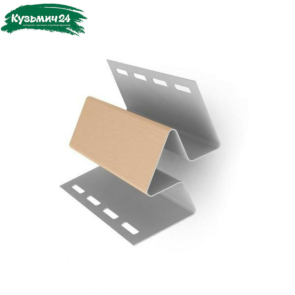 Сайдинг планка угол внутренний, розовая, 1 шт.