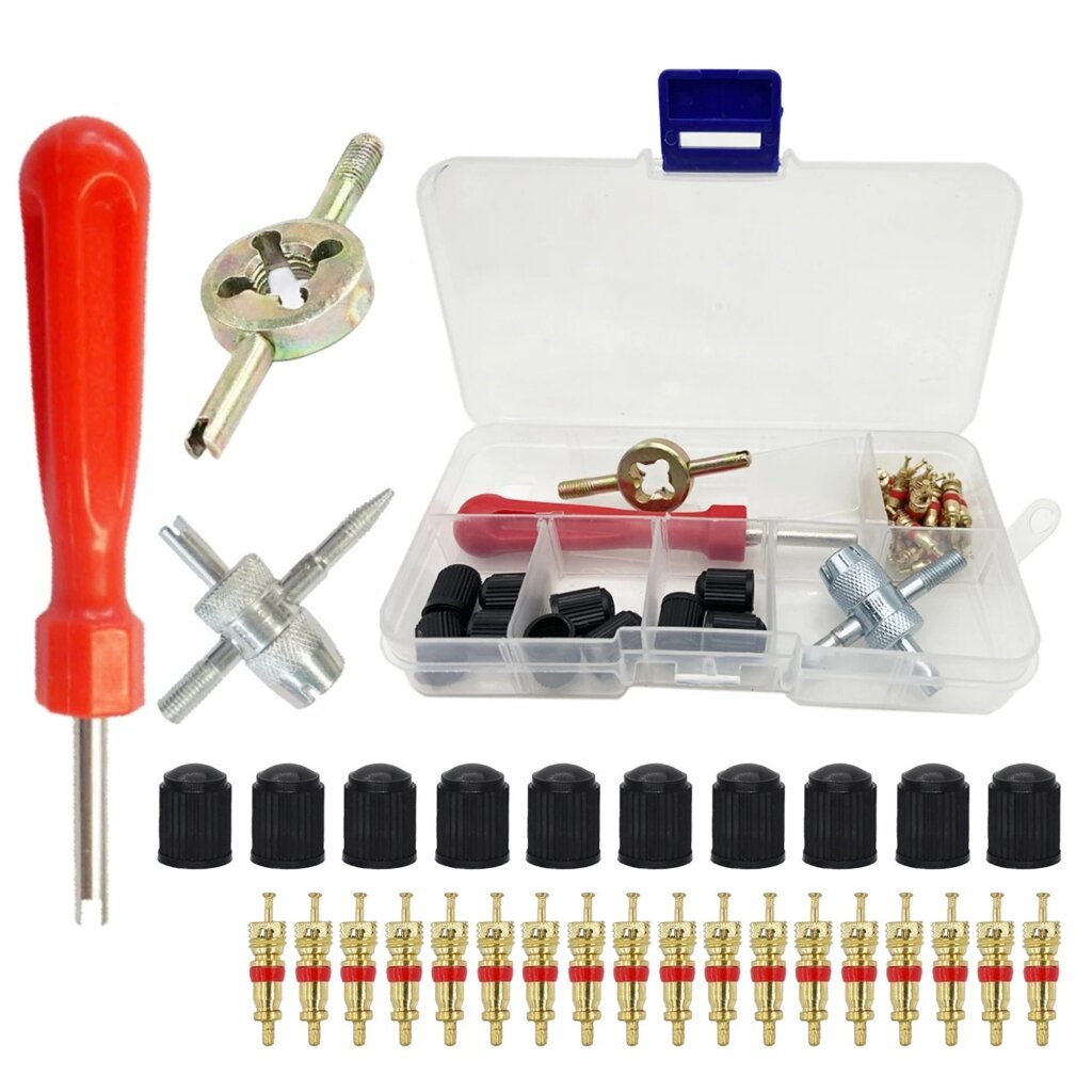 Набор из 33 шт. для ремонта шин с пластиковой ручкой и прочными стальными стержнями для грузовиков, мотоциклов и велосипедов