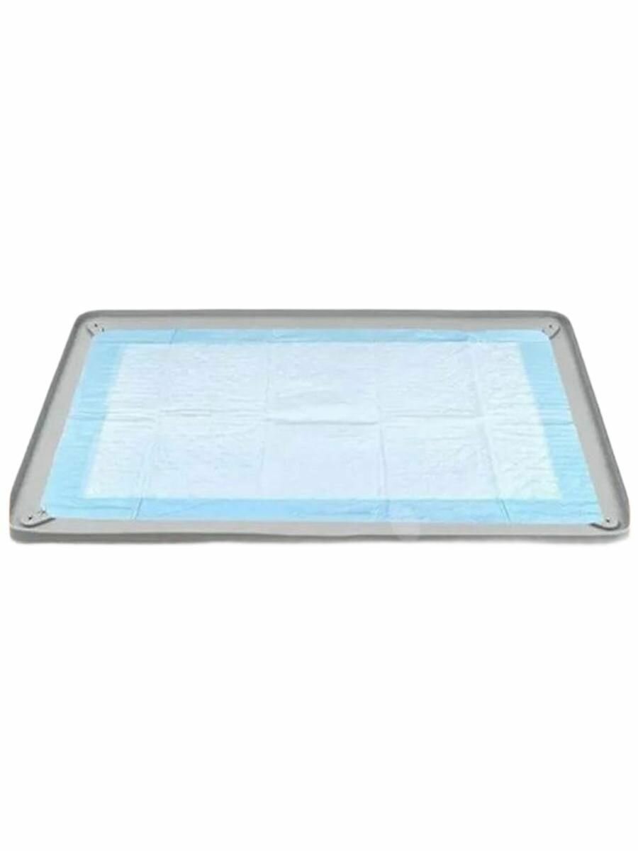 Коврик лоток, туалет для собак под пеленку силиконовый 92х64см