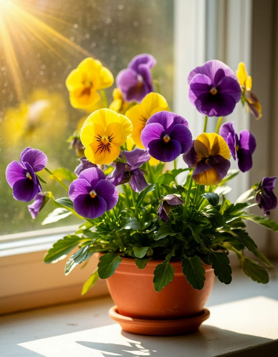 Семена Анютины глазки Джамп Джонни (фиалка), морозостойкие, декоративные, долгоцветущие, ароматные, неприхотливые, медонос 15+ семян + подарок