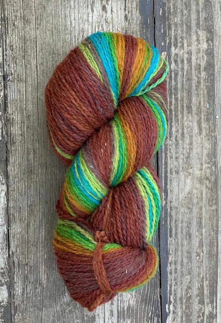 Пряжа Дундага 6/2 multicolor О-153 200г