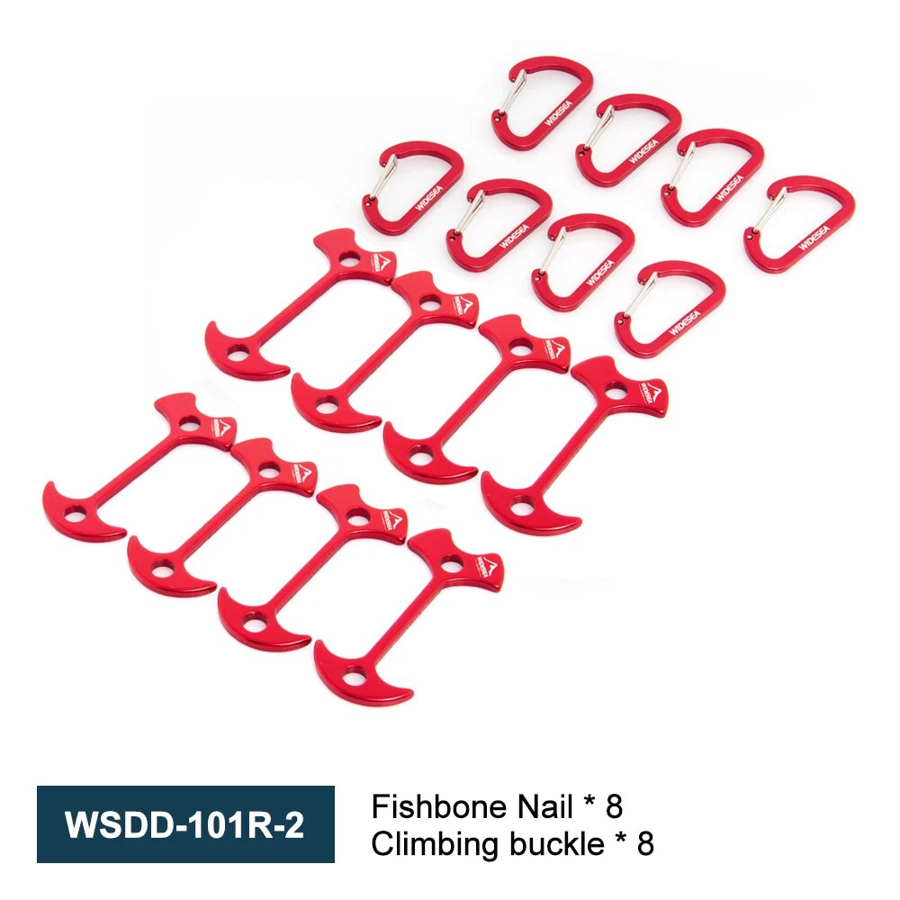 Набор Из 12 Регулируемых Крючков-карабинов Спиральной Формы «рыбья Кость» Для Крепления Кемпинговой Палатки К Полу