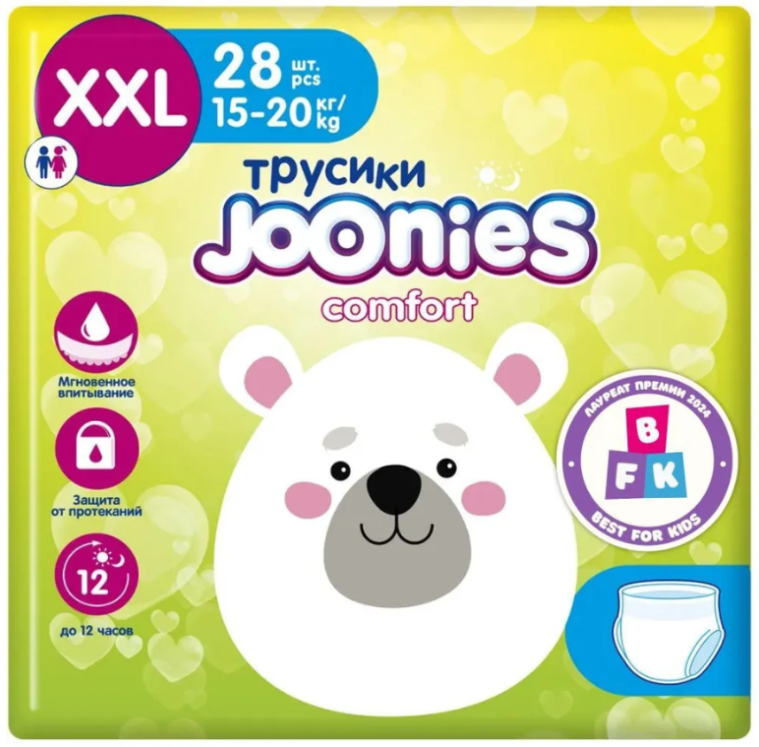 Joonies трусики Comfort XXL (15-20 кг) 28 шт.