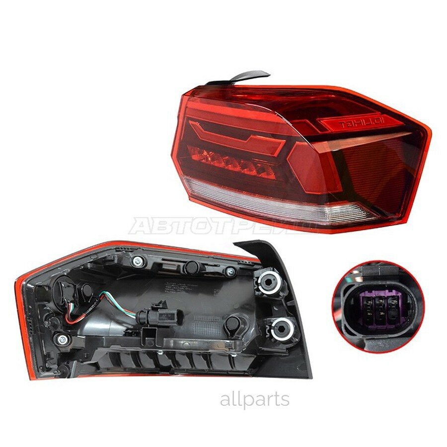 SAT ST-441-20D1R Фонарь задний Volkswagen Polo 20-22 (Справа)