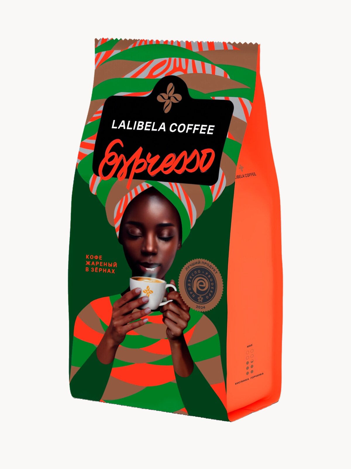 Кофе в зернах LALIBELA COFFEE ESPRESSO 250 г, средняя обжарка.