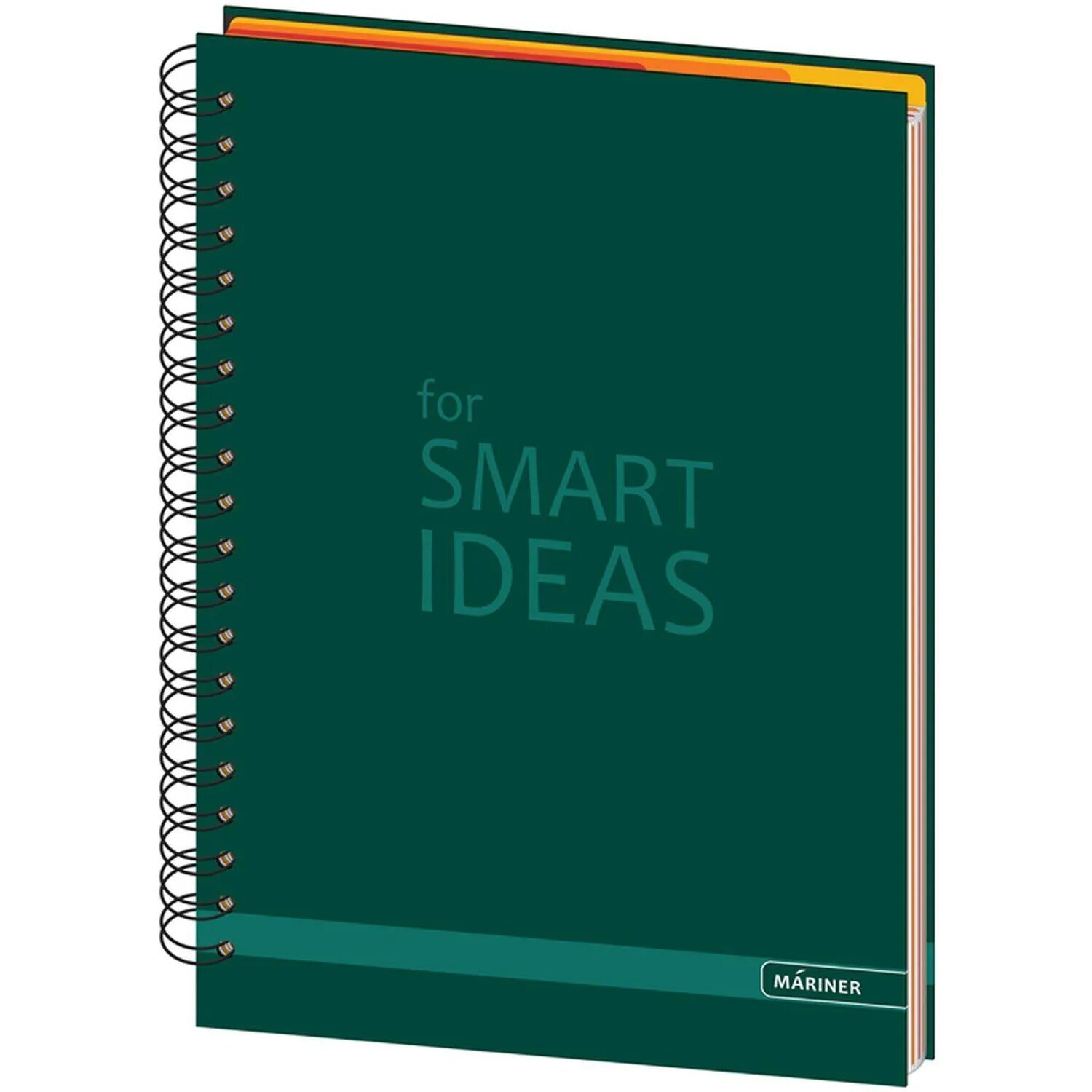 Бизнес-тетрадь Constant А4.150л,200х274.5 разд, клет+лин, зелен 0004-03