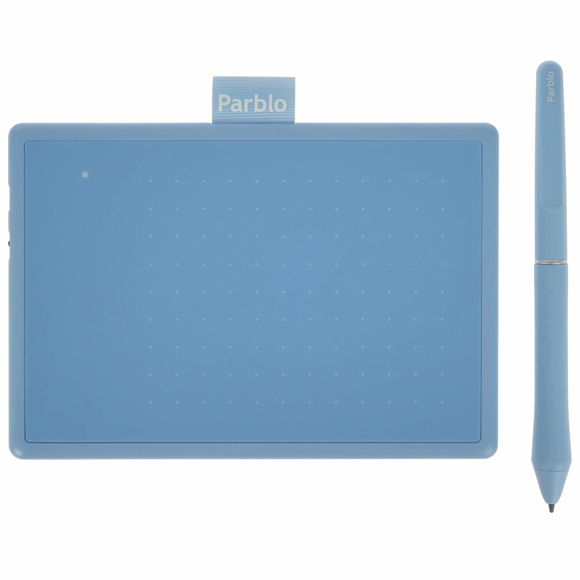 Графический планшет Parblo "Ninos N4", A7, голубой, проводное подключение, 8192 линии на дюйм