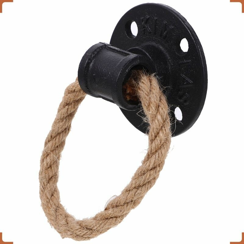Винтажная кольцевая ручка для ящика и шкафа из железа и пеньковой веревки ретро стиль замена старой мебельной фурнитуры