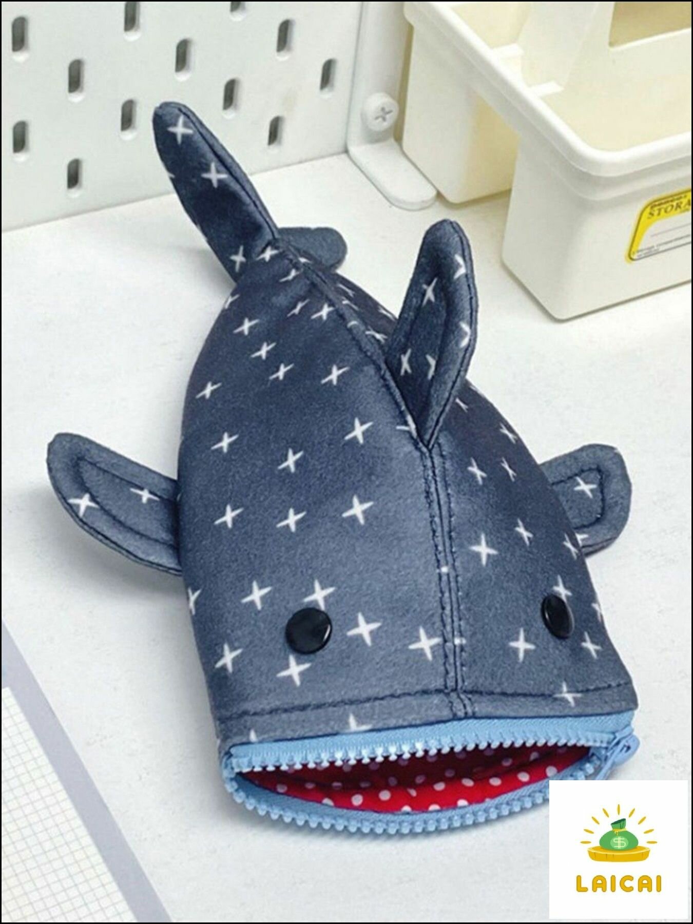 Пенал "Акула", размер 26х13см